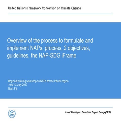 Overview of the process to formulate and implement NAPs | PPT