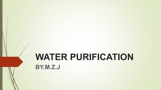 Water Purifier | PPT