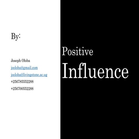 Positive influence | PPTX