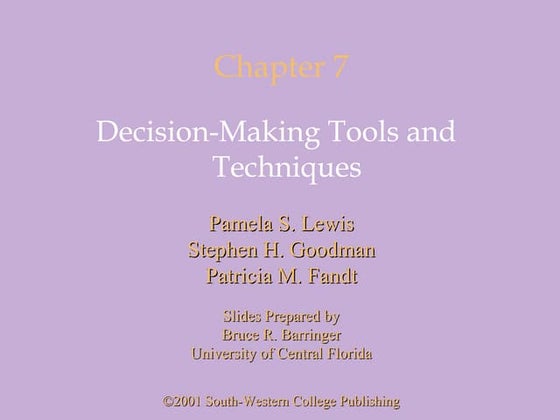 How many types of decision in organization | DOCX