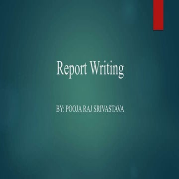 5. report writing | PPTX