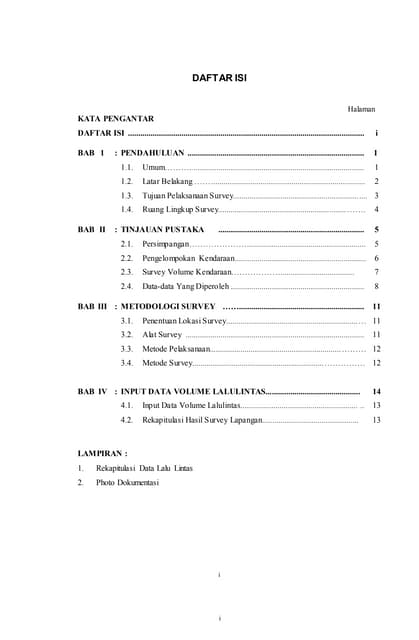 Daftar isi | PDF