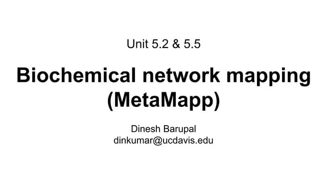 Metabolic Network Mapping For Metabolomics Pptx Endocrine And