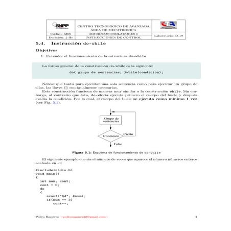 5.4 instruccion do-while | PDF | Programming Languages | Computing
