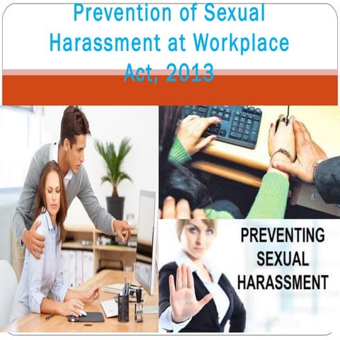5. prevention of sexual harassment at workplace at work place act, 2013 ...