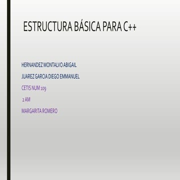 Estructura Basica para C++ | PPTX