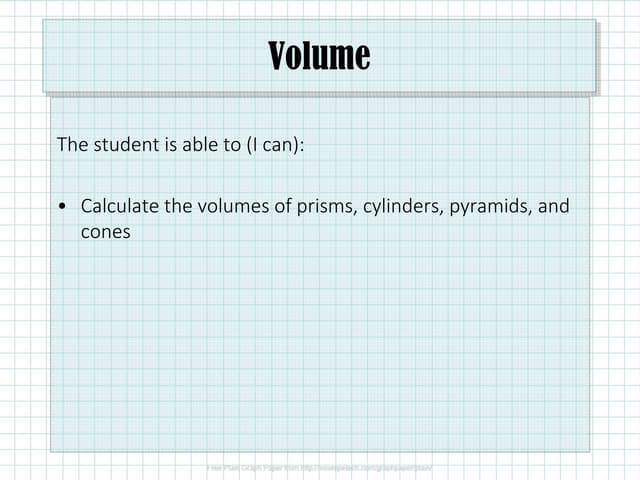 Volume of Solids | PPTX
