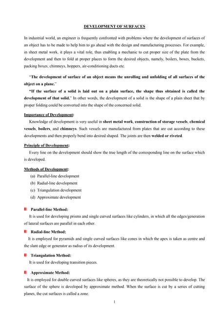 Development Of Surfaces Pptx 3 D Graphics Computer Software And Applications
