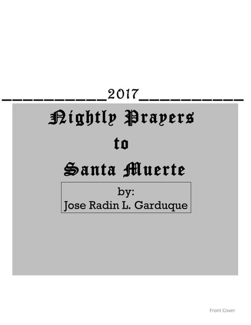 Santa Muerte Daily Prayers | PPT | Christianity | Religion & Spirituality
