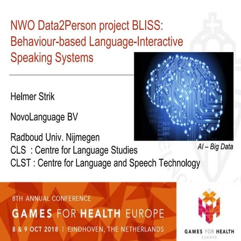 Behaviour-based language-interactive speaking systems (BLISS) | PPTX
