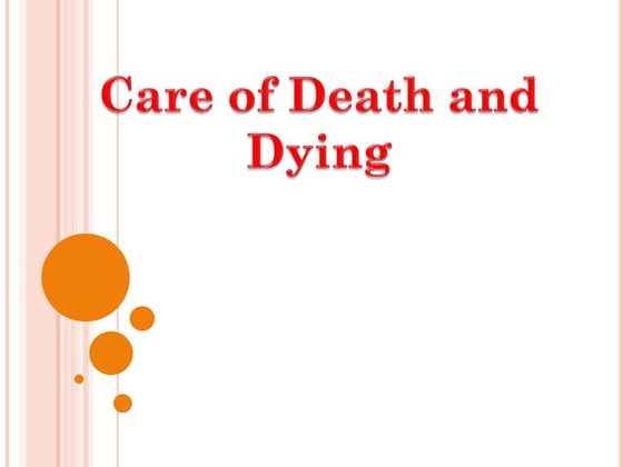 care of dying patient | PPT