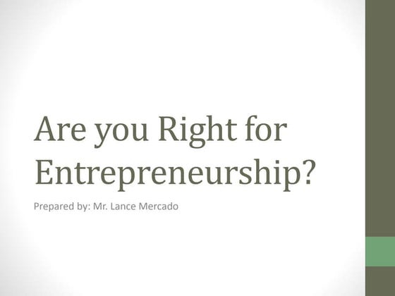 Problem Solving for Entrepreneurs | PPTX