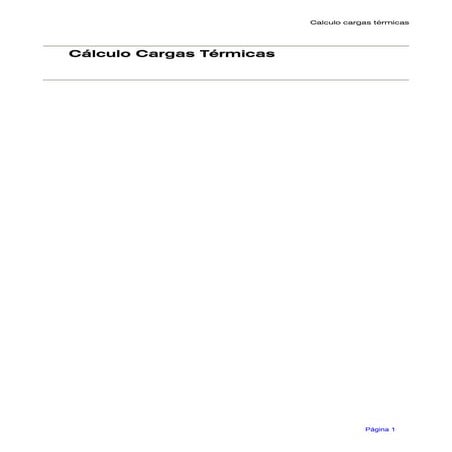 5. calculo cargas termicas | PDF
