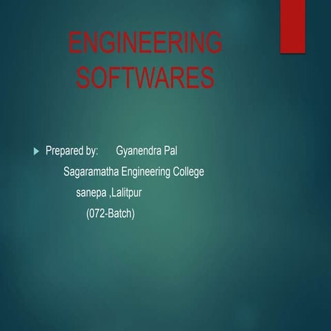 civil engineering software | PPTX