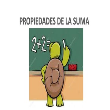 PROPIEDADES DE LA SUMA | PPTX