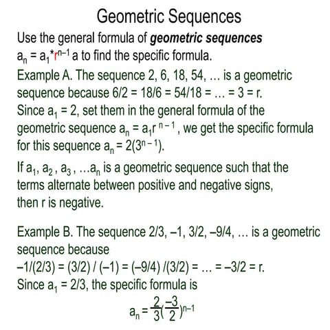 5.3 geometric sequences and sums t | PPT