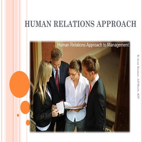 Human relations approach | PDF