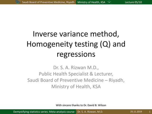 Rizwan S A presentations