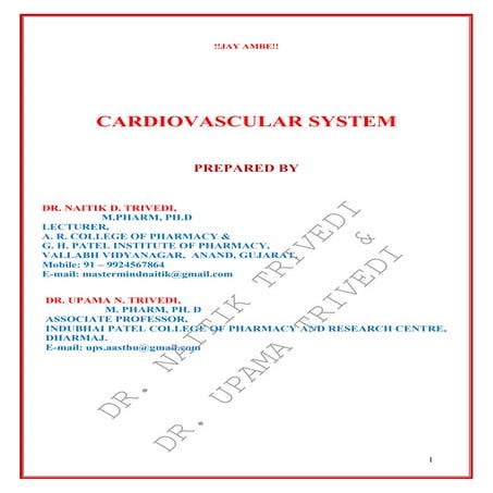 cardiovascular system | PDF | Heart and Cardiovascular Diseases ...