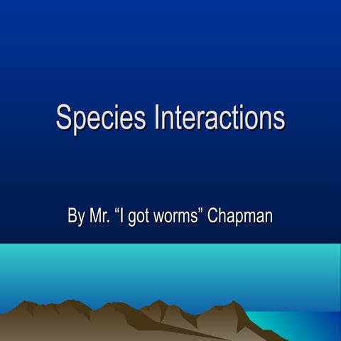 5 1 species interactions | PPT | Biological Sciences | Science