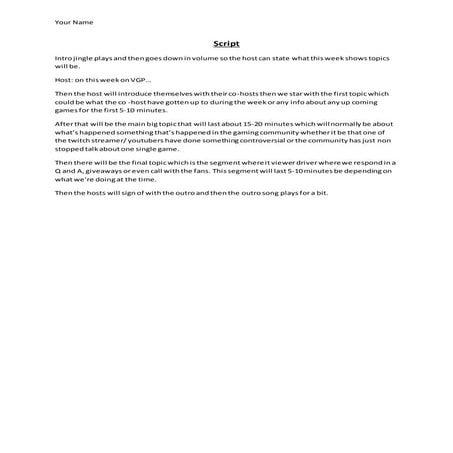 5. script - Audio | DOCX | Digital Audio | Computer Software and Applications