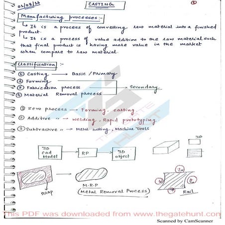 5. Casting (manufacturing Engineering) | PDF
