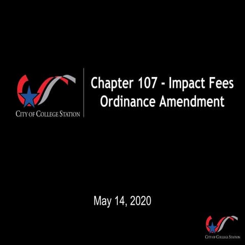 Impact Fees Ordinance Amendment | PPTX
