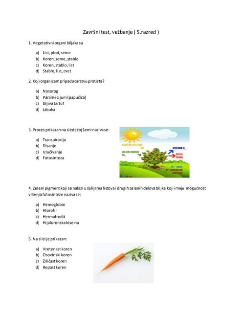 5. razred, resenja | PDF