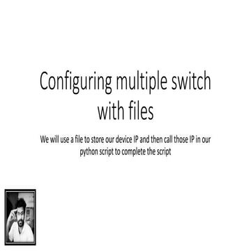 5 Configuring Multiple Switch With Files Ppt