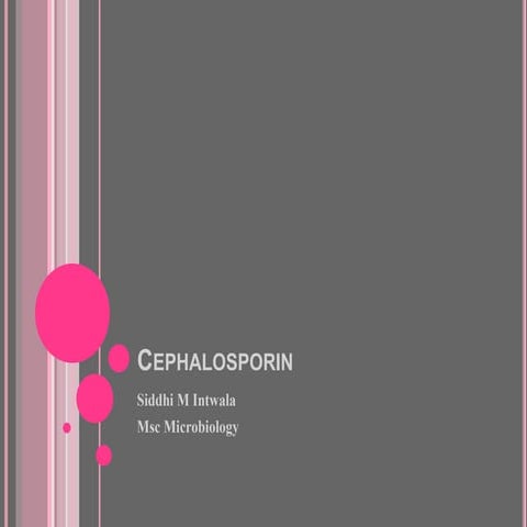 5 Cephalosporin Pptx