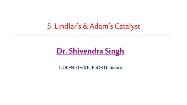 4. Wilkinson's Catalyst | PPT