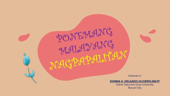 Pangawing || Pangawil | PPTX