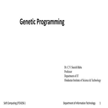 Genetic programming | PPTX