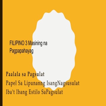 5.filipino 3 paalala sa pagsulat papel sa lipunanng isang nagsusulat ...