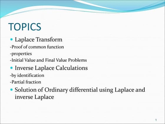 Laplace table | PDF | Physics | Science