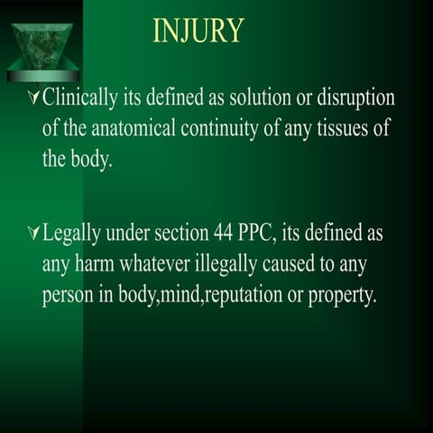 STAB WOUNDS. Forensic medicine ..injury tylepptx | PPTX