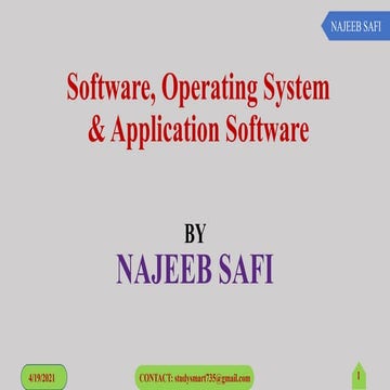 5. software, operating system & application software | PPT