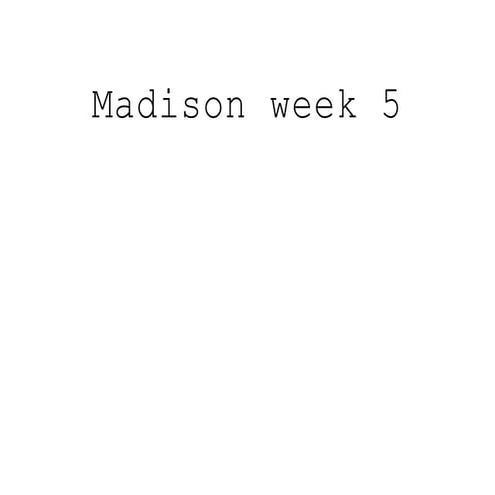 week 5 | PPT