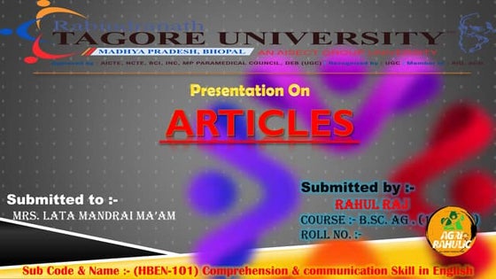 Ppt on article by manish kumar | PPT