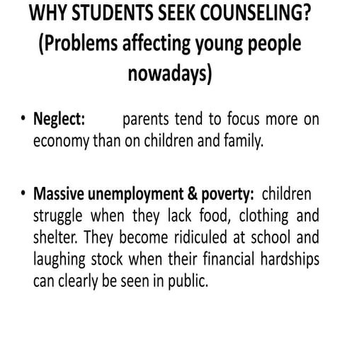 problems affecting young people today | PPTX