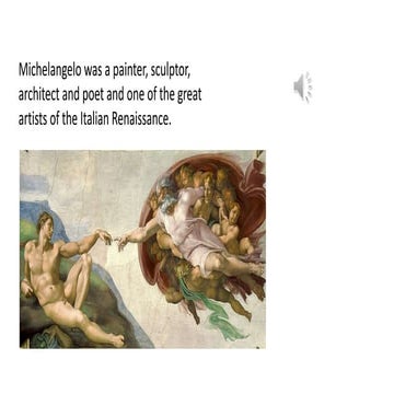 Michelangelo biography for Greek ESL students | PPT
