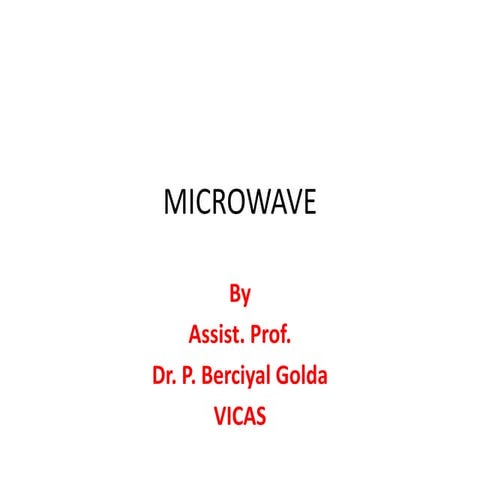 MICROWAVE | PPTX