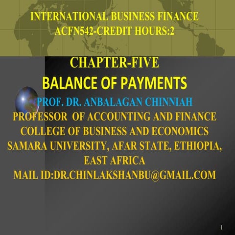 5. IBF Chapter-5 The Balance of Payments.ppt