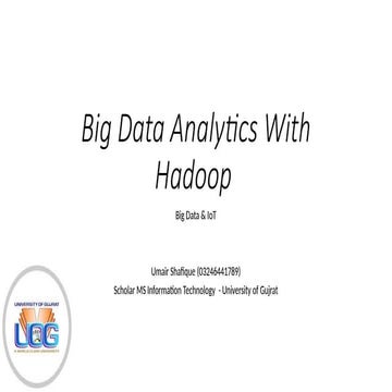 Big Data Analytics Using Hadoop & Spark ppt | PPTX
