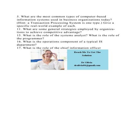 5. What are the most common types of computer-based information syst.docx