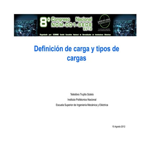 DETERMINACIÓN DE LA CARGA INSTALADA | ODT
