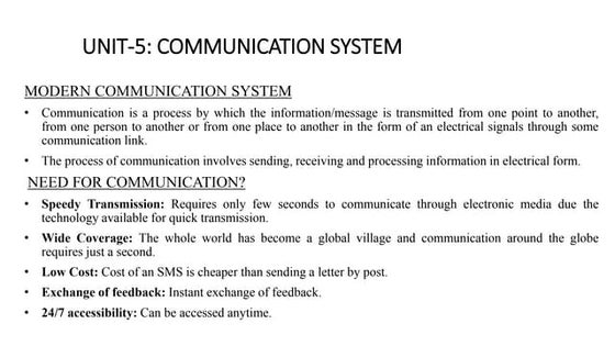 Modulation In Communication Systems 1 Pptx
