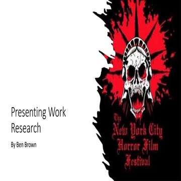 Presenting my work | PPTX