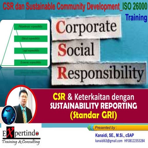 CSR & Keterkaitannya dengan SUSTAINABILITY REPORT (Standar GRI ...