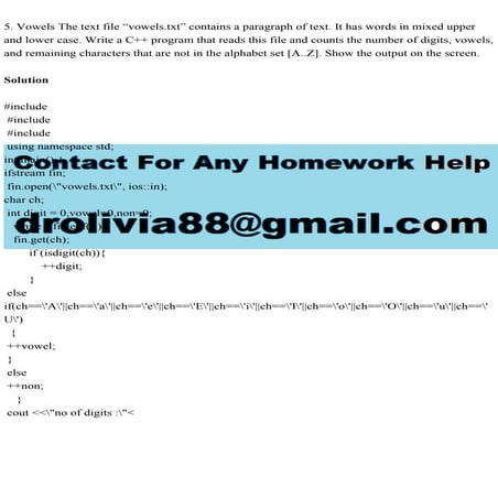 5. Vowels The text file “vowels.txt” contains a paragraph of text. I.pdf